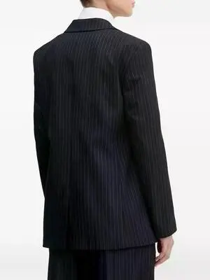 Hugo Pinstripe Buttoned Suit Jacket