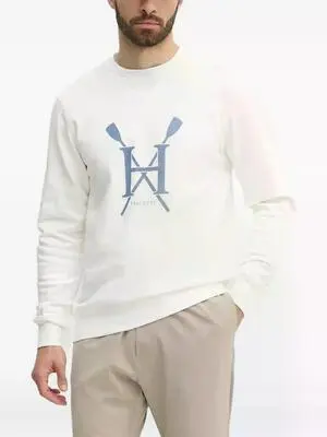 HACKETT Logo-embellished Crew-neck Sweatshirt