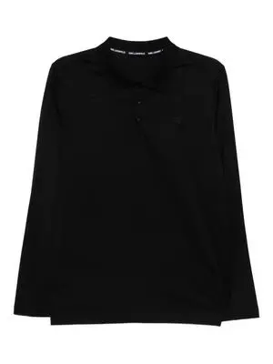 Karl Lagerfeld Embroidered-logo Cotton Polo Shirt