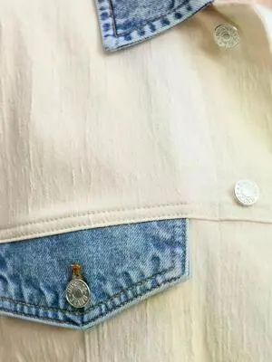 Moschino Trimmed Denim Jacket - Neutrals