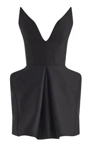 Maticevski Le Petite Wool-silk Mini Dress