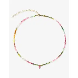 LA MAISON COUTURE Amadeus Ines 18ct Yellow Gold Vermeil And Tourmaline Necklace - Multicoloured