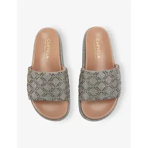 Carvela Estella Woven Flatform Sandals