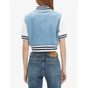 The Kooples Cropped Denim Jacket