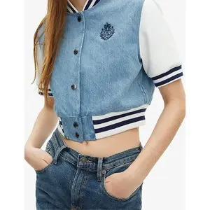 The Kooples Cropped Denim Jacket