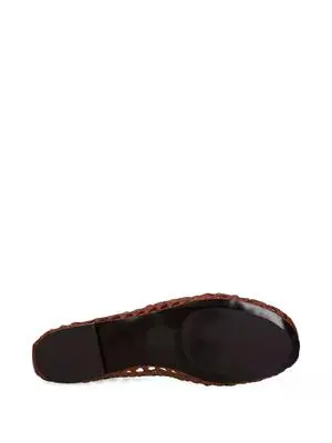 BILLI BI Woven Leather Ballet Flats
