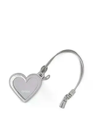 GANNI Tone Metallic Heart Charm - Silver