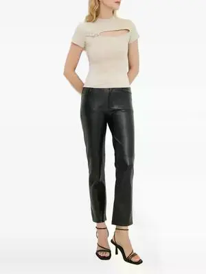 HELIOT EMIL Keyhole-detail Clasp T-shirt - Neutrals