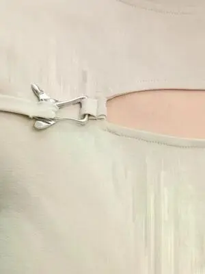 HELIOT EMIL Keyhole-detail Clasp T-shirt - Neutrals