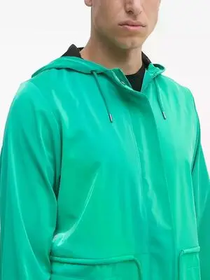 Rains Hooded Drawstring Raincoat