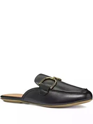 Geox Leather Flat Mules
