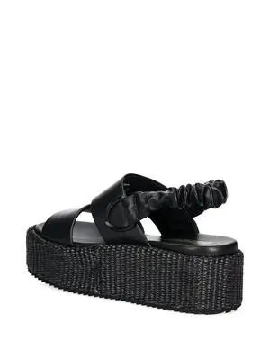 BLAUER. Platform Elastic-strap Sandals