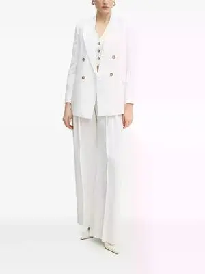 ERMANNO FIRENZE Embroidered Double-breasted Blazer