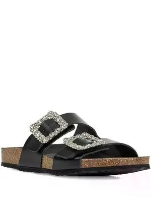 Geox Embellished Buckles Flat Sandals