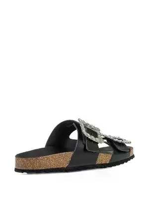 Geox Embellished Buckles Flat Sandals