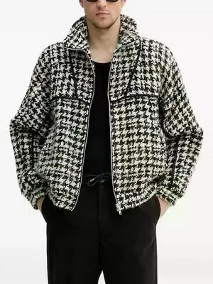 IRO PARIS Houndstooth Zip-front Jacket
