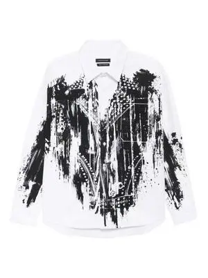 JUNTAE KIM Printed Trompe L'oeil Shirt - White