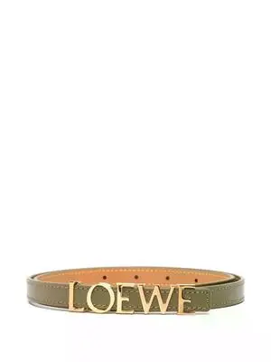 Loewe Belt With Logo - Green