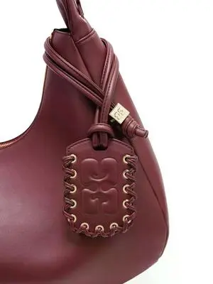 GANNI Medium Hobo Shoulder Bag - Red