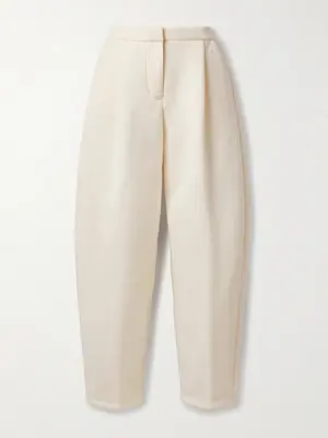 Nike Sportswear Pleated Modal-blend Jersey Barrel-leg Pants - Neutrals