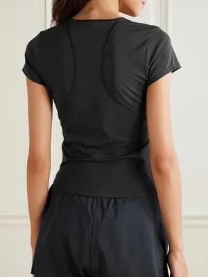 Adidas By Stella McCartney Printed Stretch Recycled-jersey Top