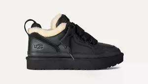 UGG Lowmel Leather Sneakers - Black