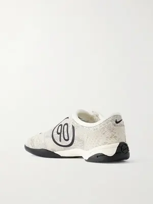 Nike T90 Se Snake-effect Leather Sneakers - Neutrals