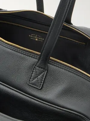 Balenciaga Carrie Medium Textured-leather Tote