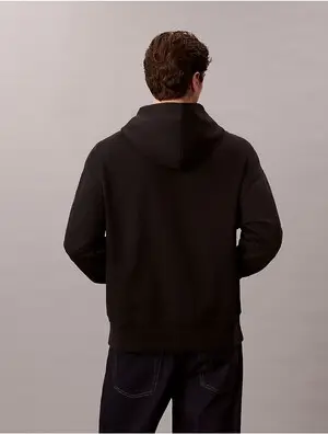 Calvin Klein Standard Logo Terry Hoodie - Black