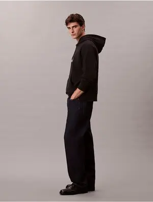 Calvin Klein Standard Logo Terry Hoodie - Black