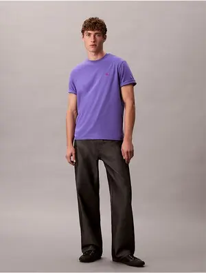 Calvin Klein Embroidered Monogram Relaxed T-shirt - Purple Opulence