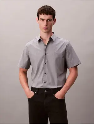 Men's Short Sleeve Button