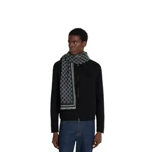 Gucci Gg Wool Jacquard Scarf Wool