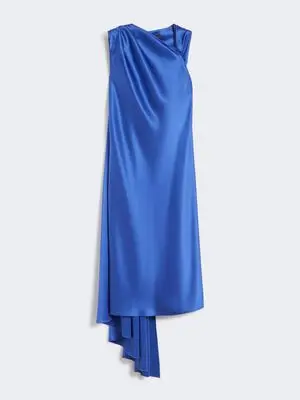 Max Mara Silk Satin Midi Cocktail Dress
