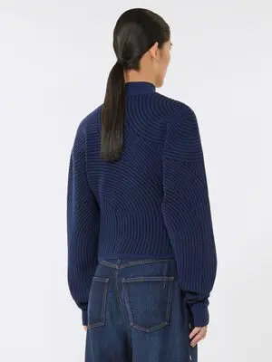 Max Mara 3d Jacquard Wool-blend Jumper