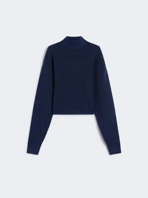 Max Mara 3d Jacquard Wool-blend Jumper