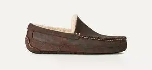 UGG Ascot Leather Distressed Loafer Slipper - Dusted Cocoa