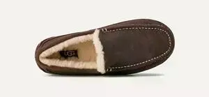 UGG Ascot Leather Distressed Loafer Slipper - Dusted Cocoa
