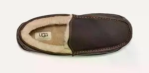 UGG Ascot Leather Slippers - Tan