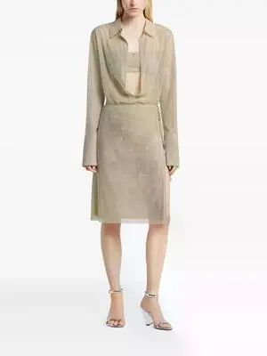 COURREGES Asymmetrical Zip-front Skirt