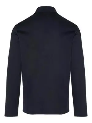Paul & Shark Long-sleeve Zip Polo Shirt - Blue