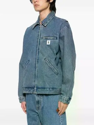 FINGERCROXX Zipped Denim Jacket