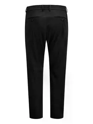 CRUNA Pleated Drawstring Trousers - Black