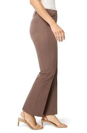NIC+ZOE Stretch Bootcut Trousers - Cocoa