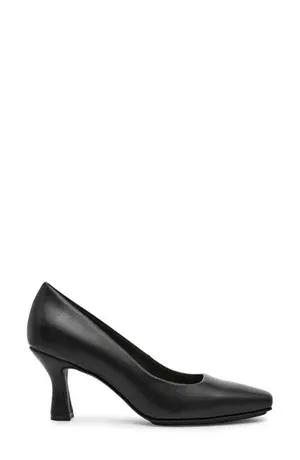 Anne Klein Prima Pump - Black Smooth