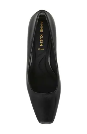 Anne Klein Prima Pump - Black Smooth