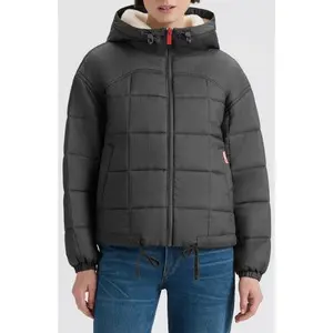 Hunter Crinkle Puffer Jacket - Black