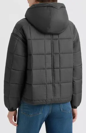 Hunter Crinkle Puffer Jacket - Black