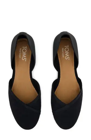 Toms D'orsay Flat - Black