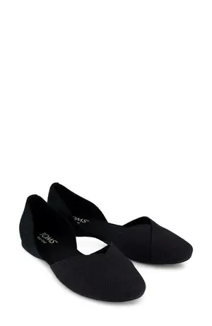 Toms D'orsay Flat - Black/black